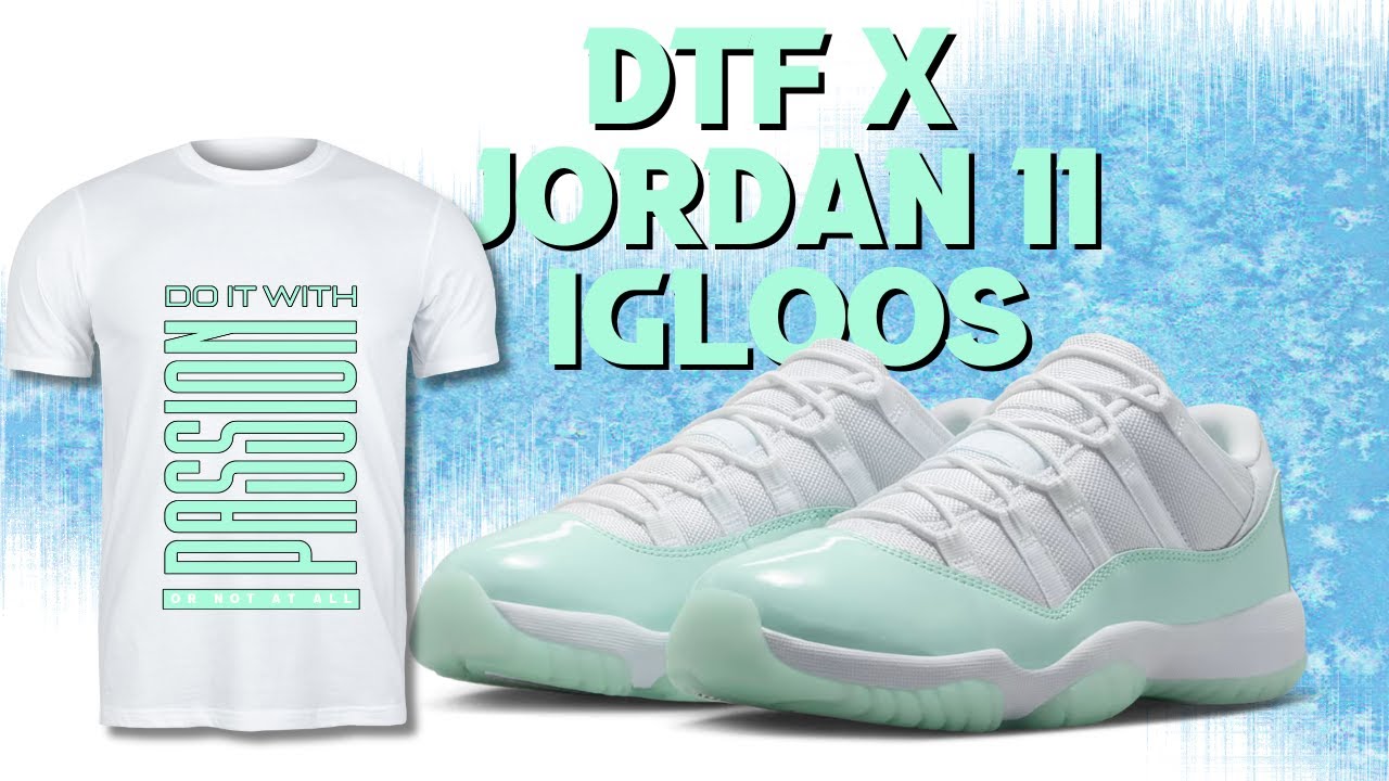 Ninja Transfers DTF Shirt Made to Match Jordan 11 Igloos🧊 | Full ...