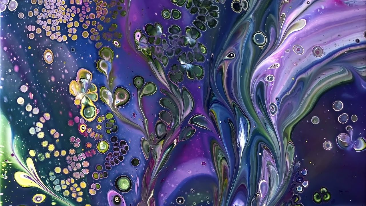 Flip Cup, Marbles, and Finger Dip Extravaganza! Acrylic Pouring for ...