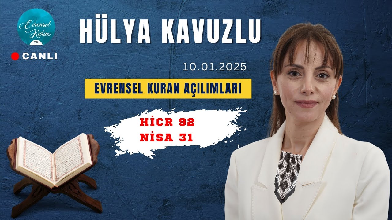 #CANLI | NUR 31 | HİCR 92 ALGORİTMALARININ AÇILIMI | HÜLYA KAVUZLU ...