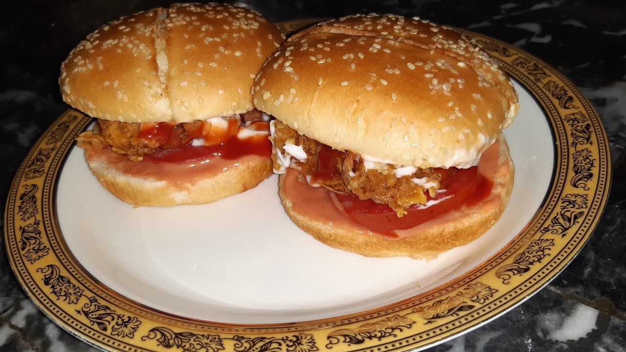 Zinger burger recipe| crunchy zinger burger recipe| by My Recipes ...