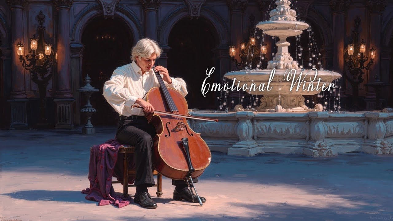 Winter Cello Music ~ Peaceful Snowfall Melodies for Calm Nights | Cozy ...