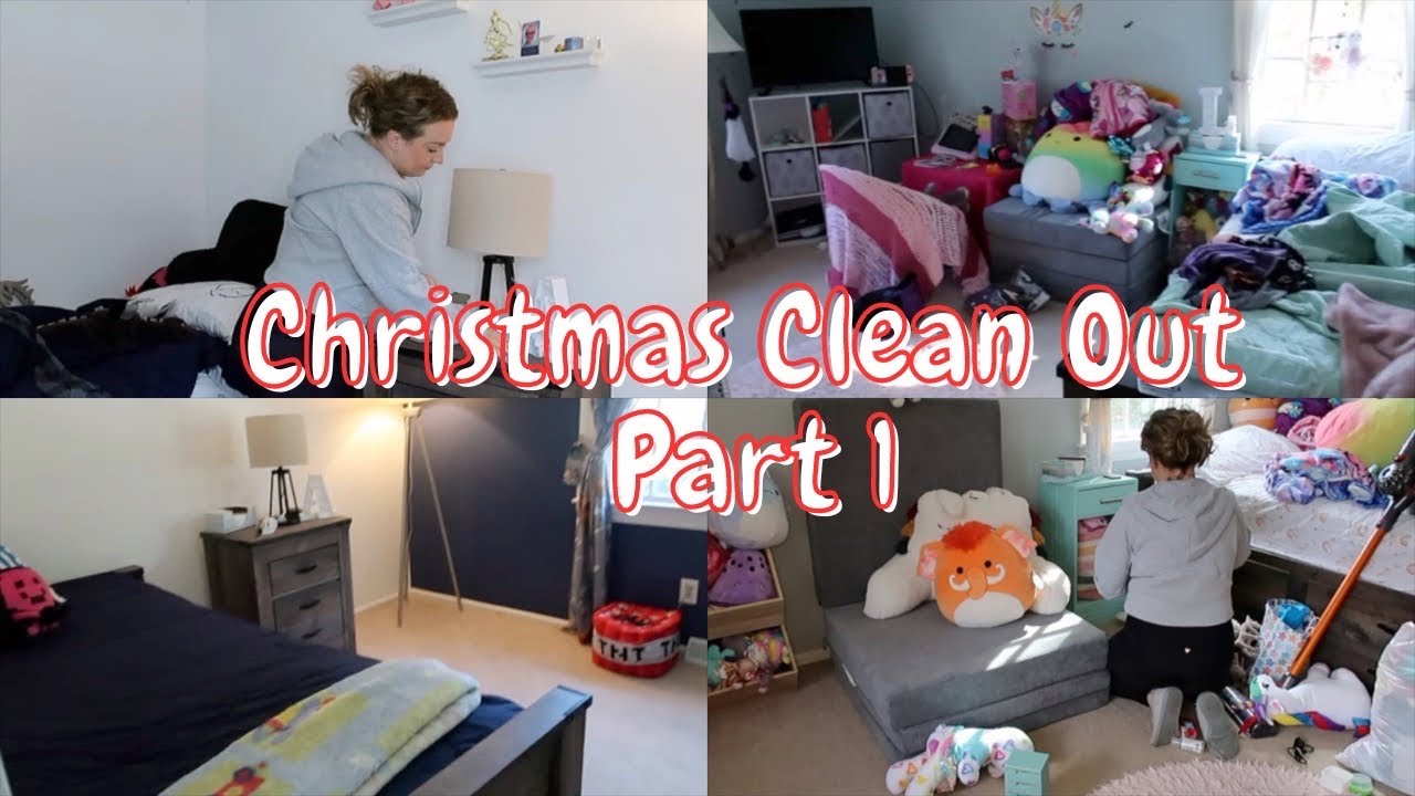 CHRISTMAS CLEAN PART 1// KIDS ROOM CLEAN AND DECLUTTER - YouTube