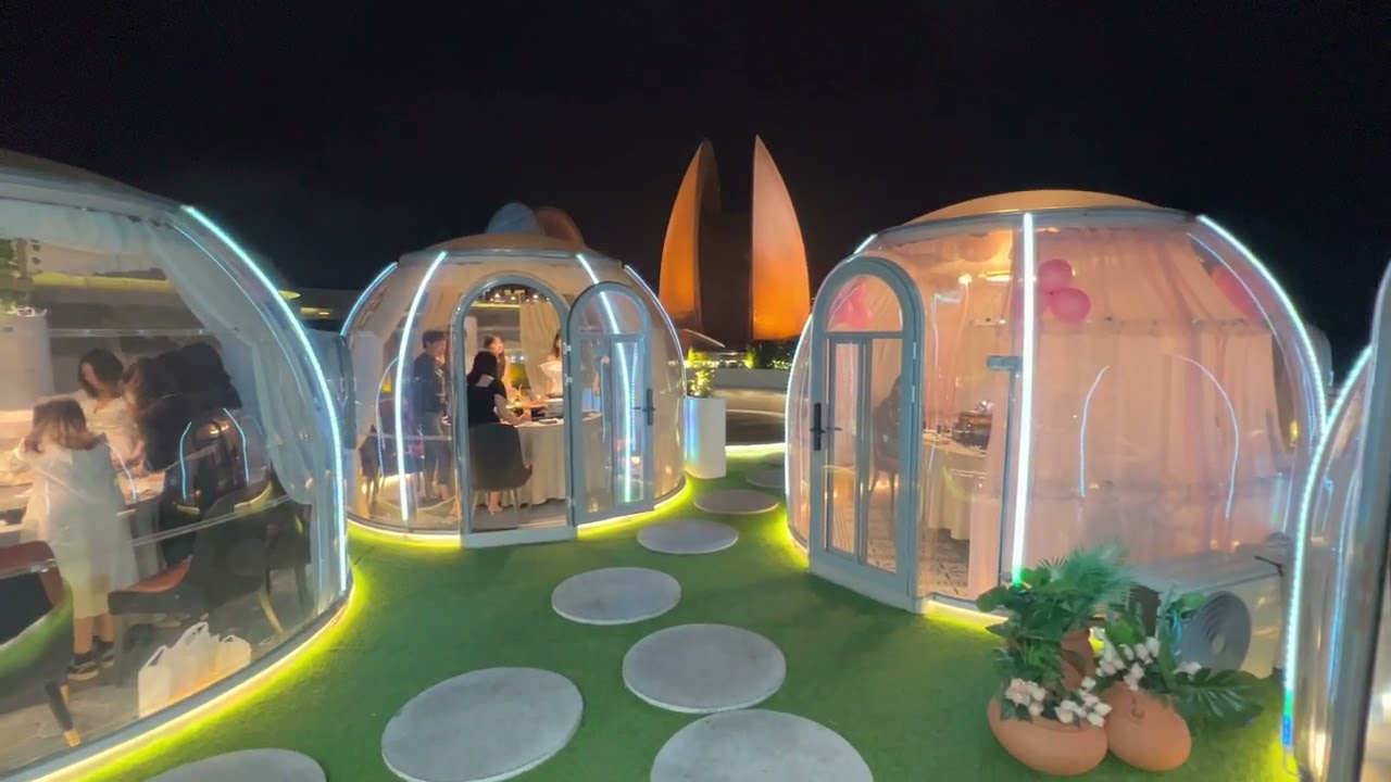 Recent Project of the 5M Clear PC Domes for the Restaurants - Lucidomes ...
