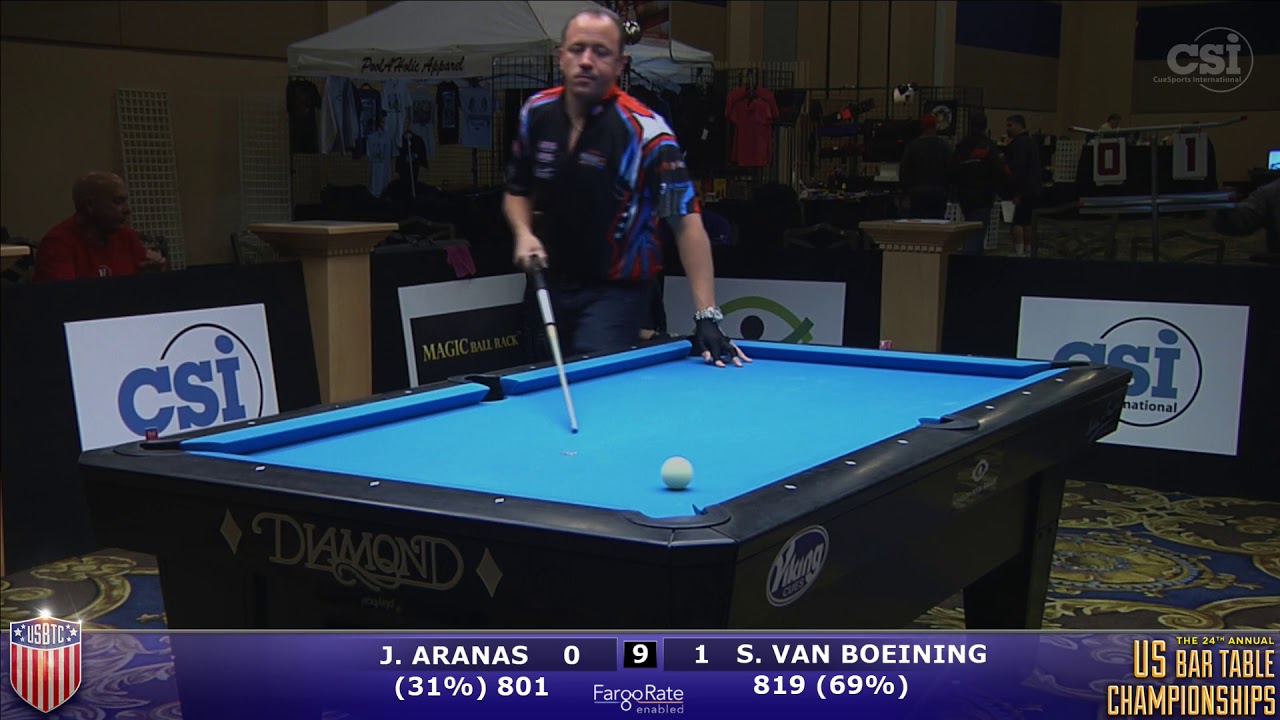 2017 US Bar Table Championships 9-Ball: James Aranas vs Shane Van ...