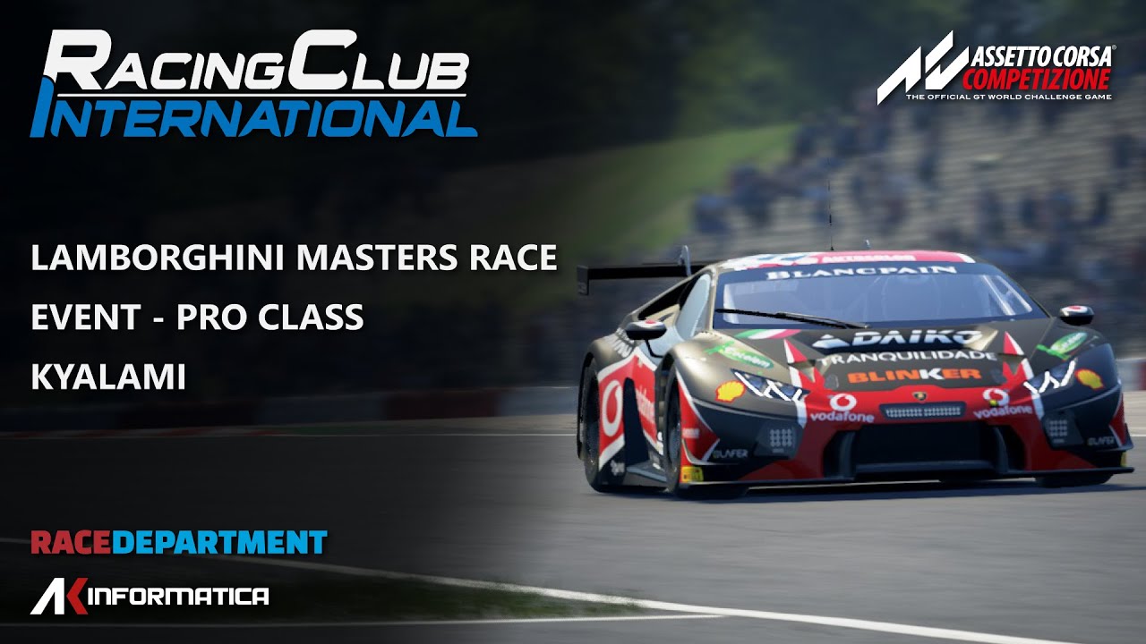 RCI Racing | Lamborghini Masters Race @ Kyalami | w/ Commentary - YouTube