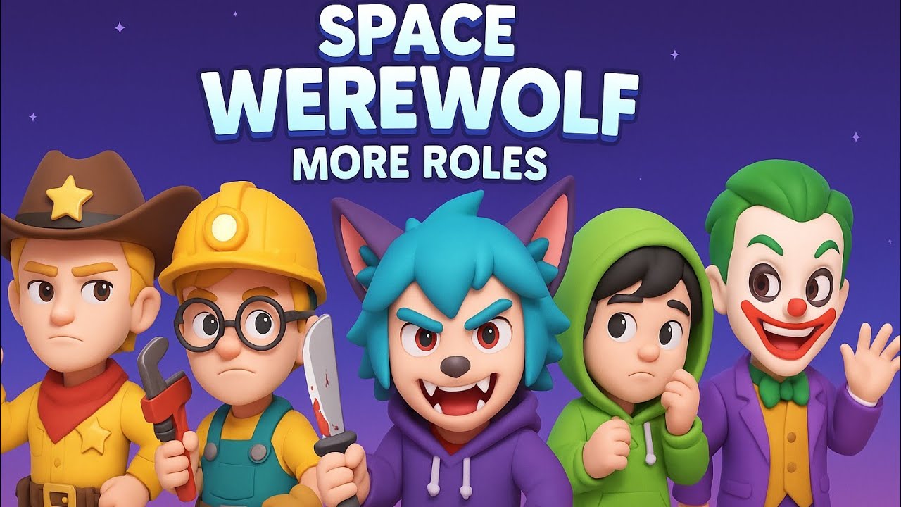 Space werewolf more roles Killer & Joker Civilian Gameplay - YouTube