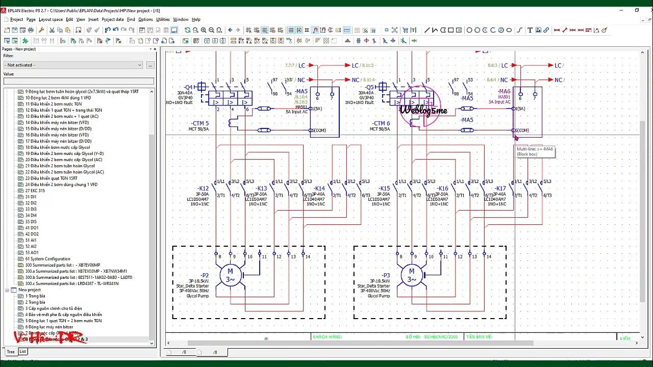 #09 [EPlan electric design P8] How to design schematic diagram for project A to Z - YouTube