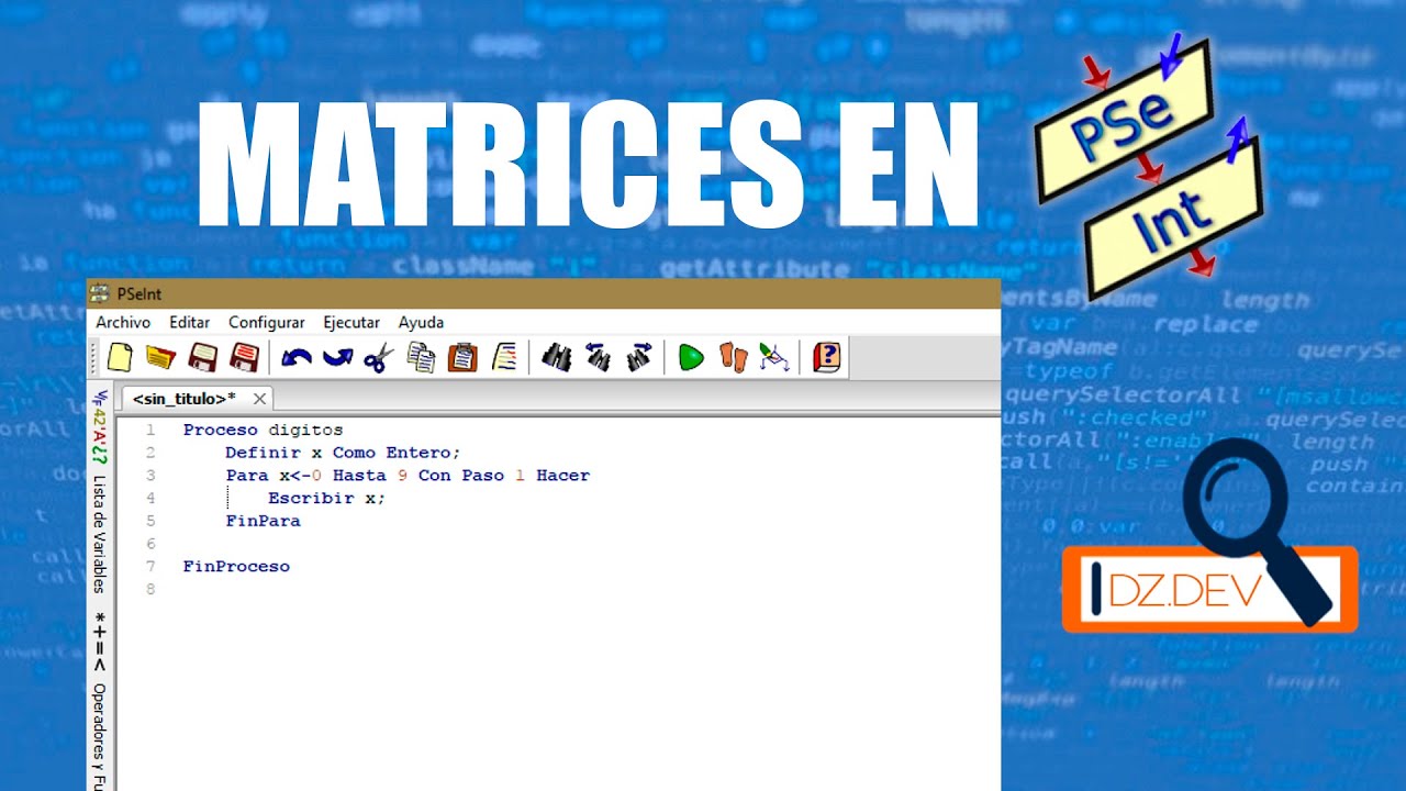 💫Como usar las MATRICES en #Pseint 👀 - 👨‍💻CURSO de Pseint 👨‍🎓- En ...