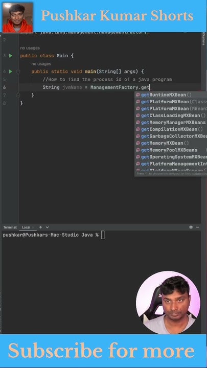 How to find process Id of a Java program. - YouTube