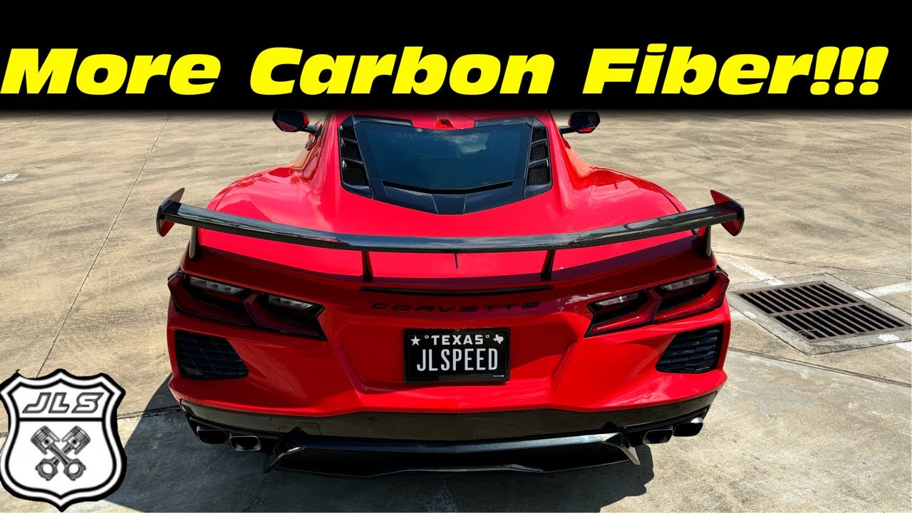 Trufiber C8 Corvette Rear Window Carbon Fiber Trim! - YouTube