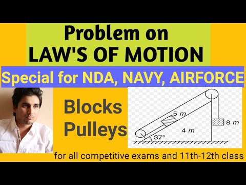 Problems on laws of motion||problems on blocks and pulleys - YouTube