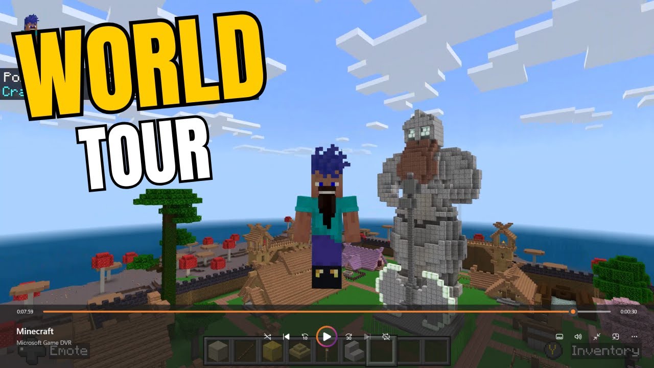 Minecraft WORLD TOUR - YouTube