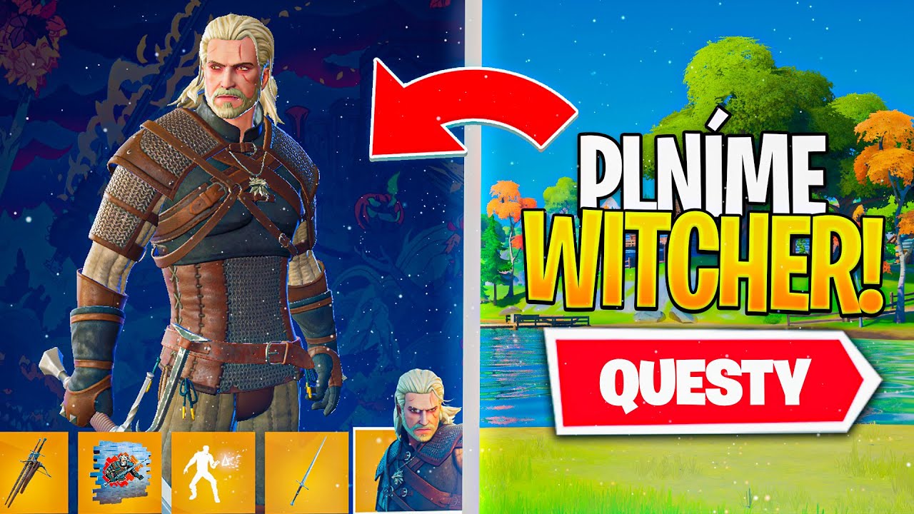 Plníme **Witcher** Skin 😳 - Fortnite - YouTube
