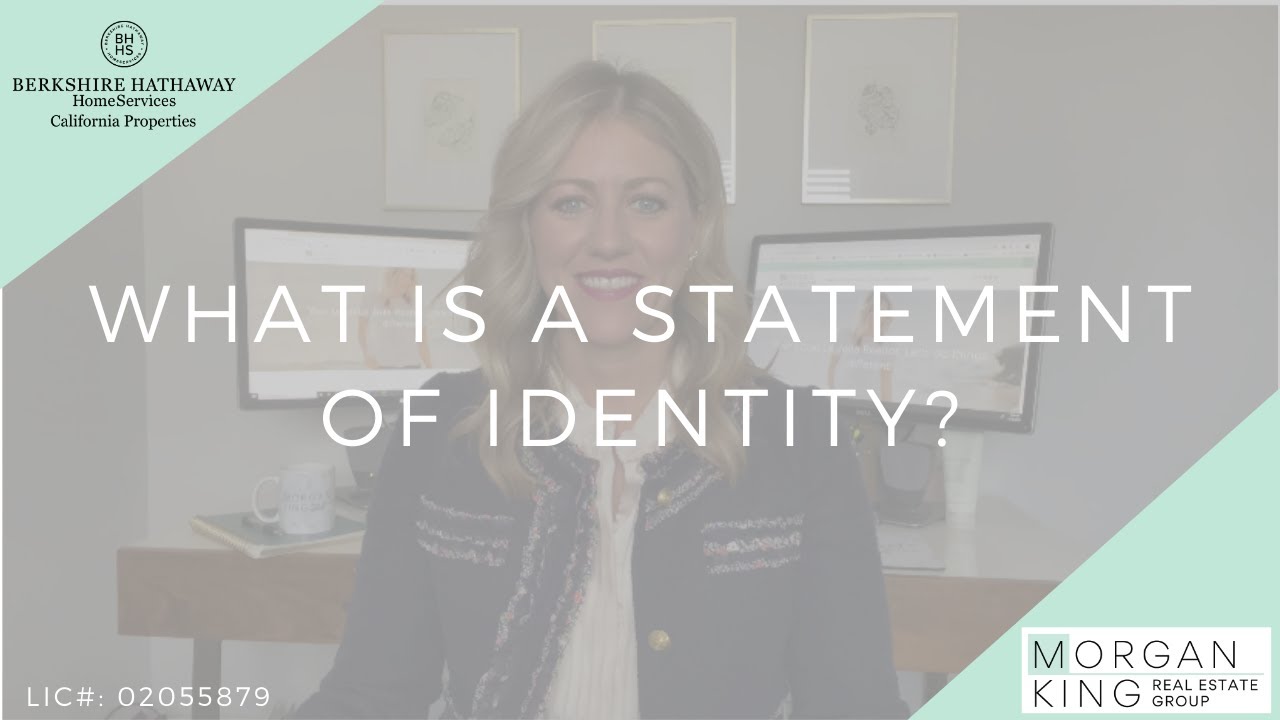 What is a Statement of Identity? - YouTube