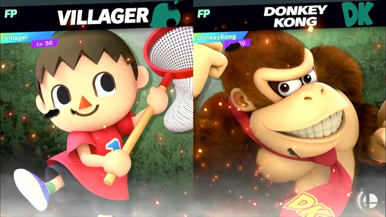 Super Smash Bros Ultimate Amiibo Fights – Villager vs the World #2 Villager vs Donkey Kong - YouTube