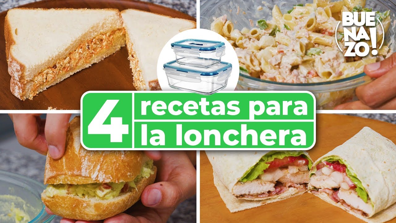 4 recetas para la lonchera | Recetas fáciles | Buenazo! - YouTube