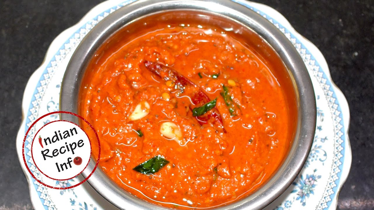 Tomato Pandu Mirchi Pachadi | Pandu Mirapakaya Tomato Pachadi ...