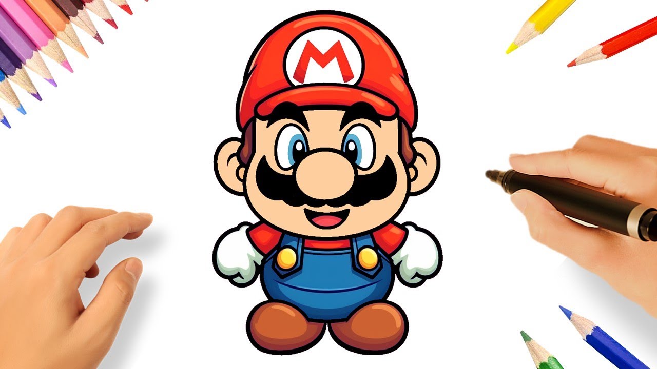 COMO DESENHAR O SUPER MARIO 🍄 - YouTube