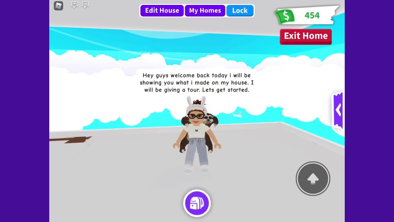 Tour of what I made on the roof of my house. (Adopt me roblox) - YouTube