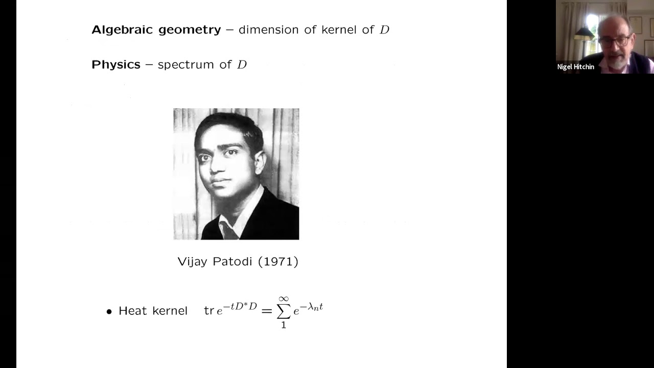 Nigel Hitchin | Michael Atiyah: Geometry and Physics - YouTube