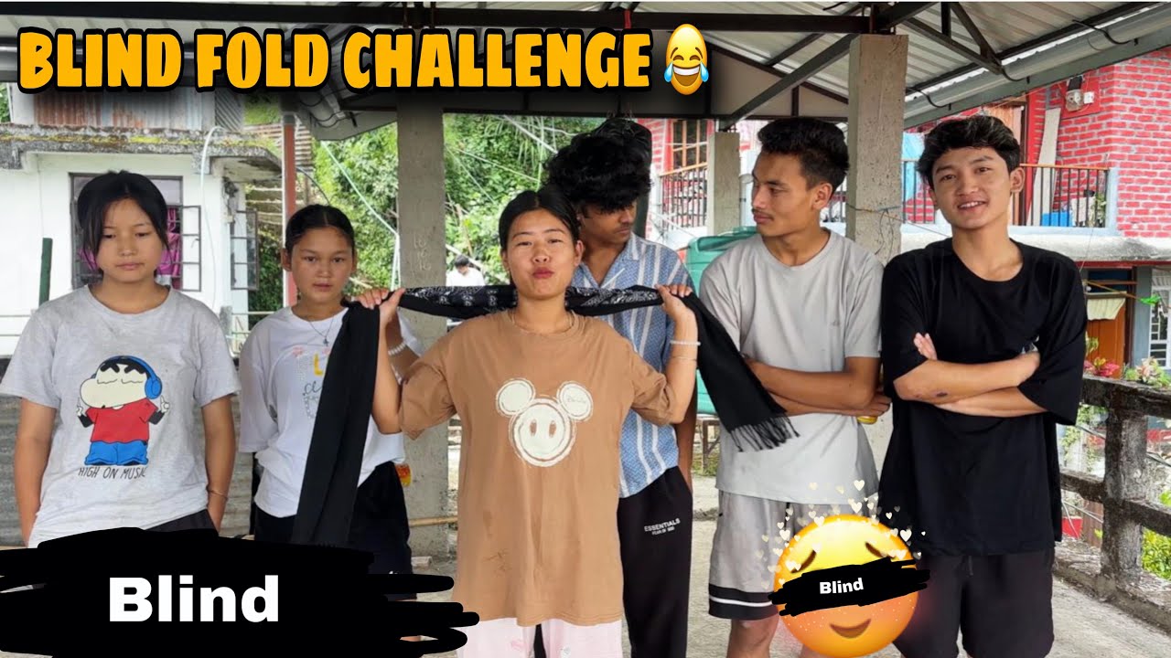 Blind Fold Challenge With My Roommates 😂🥰 - YouTube
