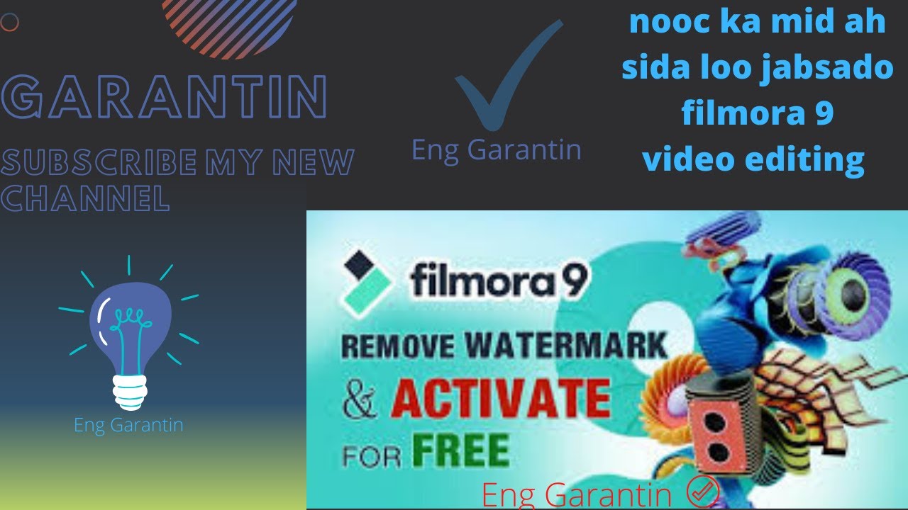 sida loo jabsado filmora 9 license key - YouTube