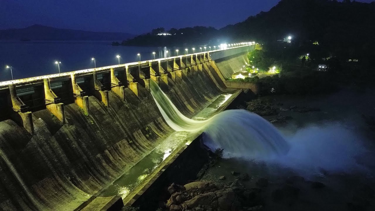 Masanjor Dam , Jharkhand | Gate opens | Day and night view - YouTube