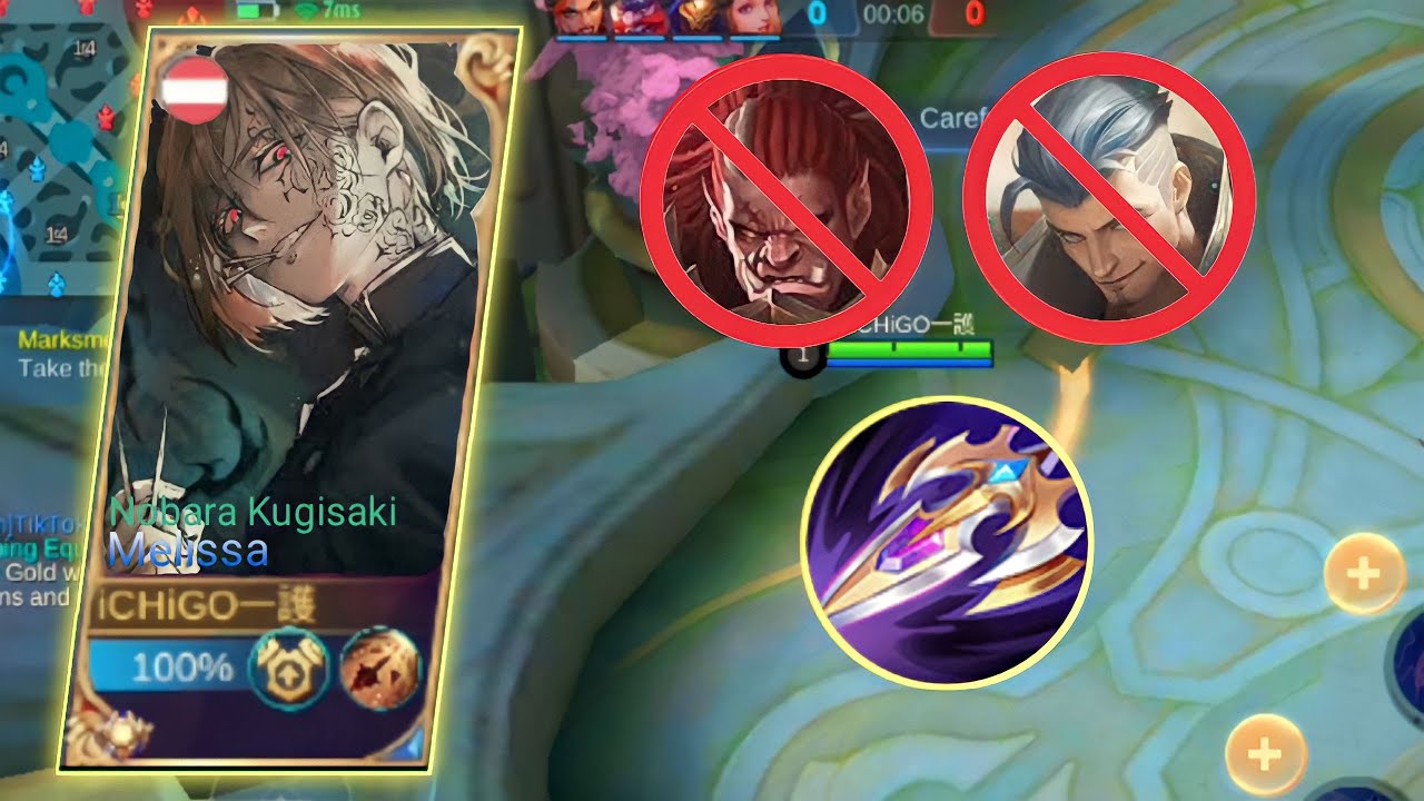 MELISSA BUILD SEA HALBERD FOR STRONGER FIGHTER | Mobile Legends: Bang ...