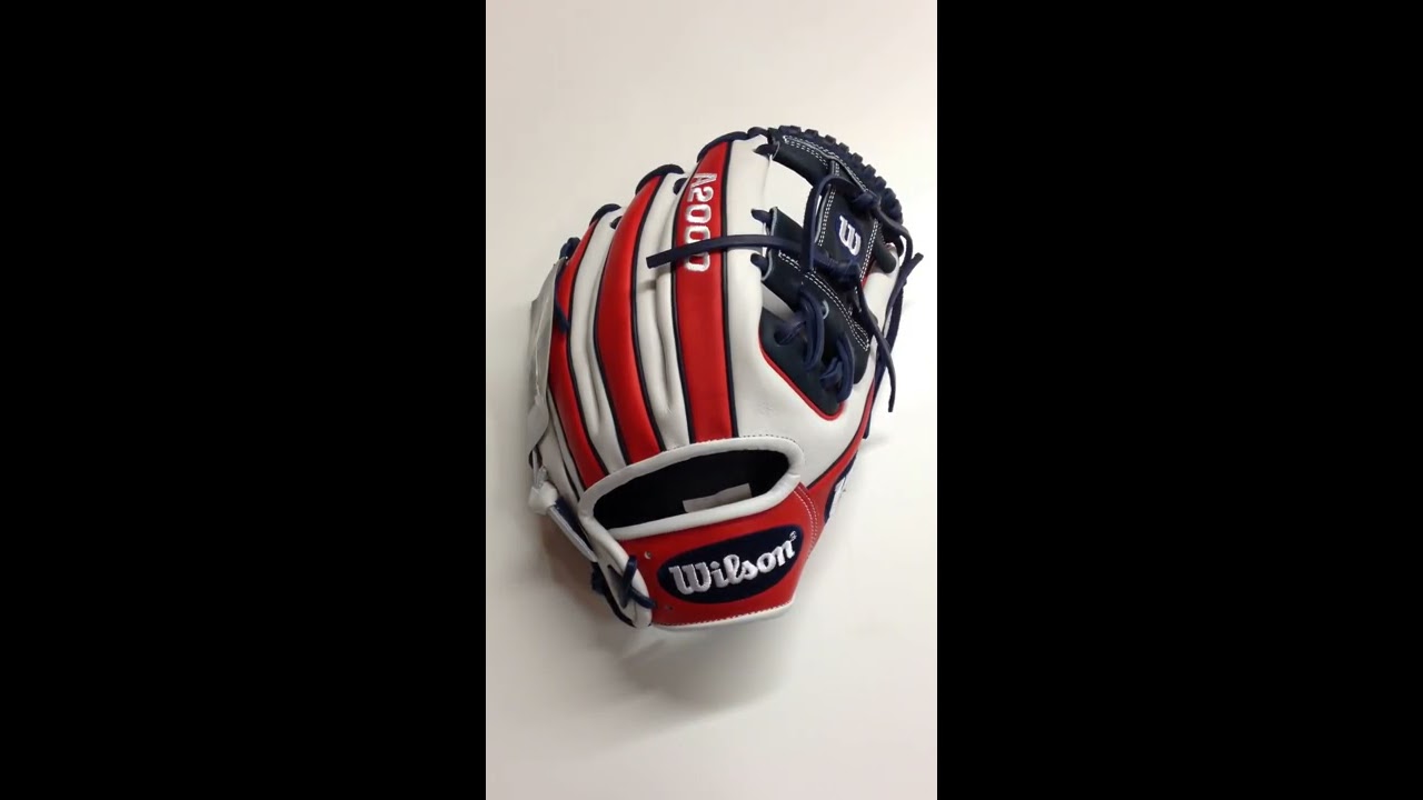 Wilson A2000 USA Custom 2017 July Glove Of The Month Limited GOTM - YouTube