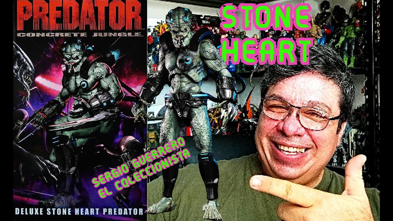 NECA STONE HEART PREDATOR Concrete Jungle Deluxe Review sergio guerrero ...