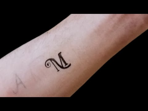 𝐇𝐨𝐰 𝐓𝐨 𝐌𝐚𝐤𝐞 𝐓𝐚𝐭𝐭𝐨𝐨 | 𝐌 𝐓𝐚𝐭𝐭𝐨𝐨 | 𝐋𝐞𝐭𝐭𝐞𝐫 𝐌 𝐓𝐚𝐭𝐭𝐨𝐨 𝐃𝐞𝐬𝐢𝐠𝐧 ...