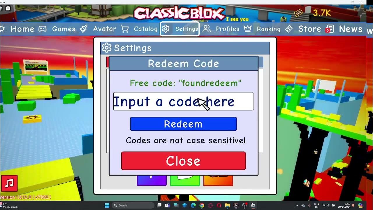 all classic blox codes - YouTube