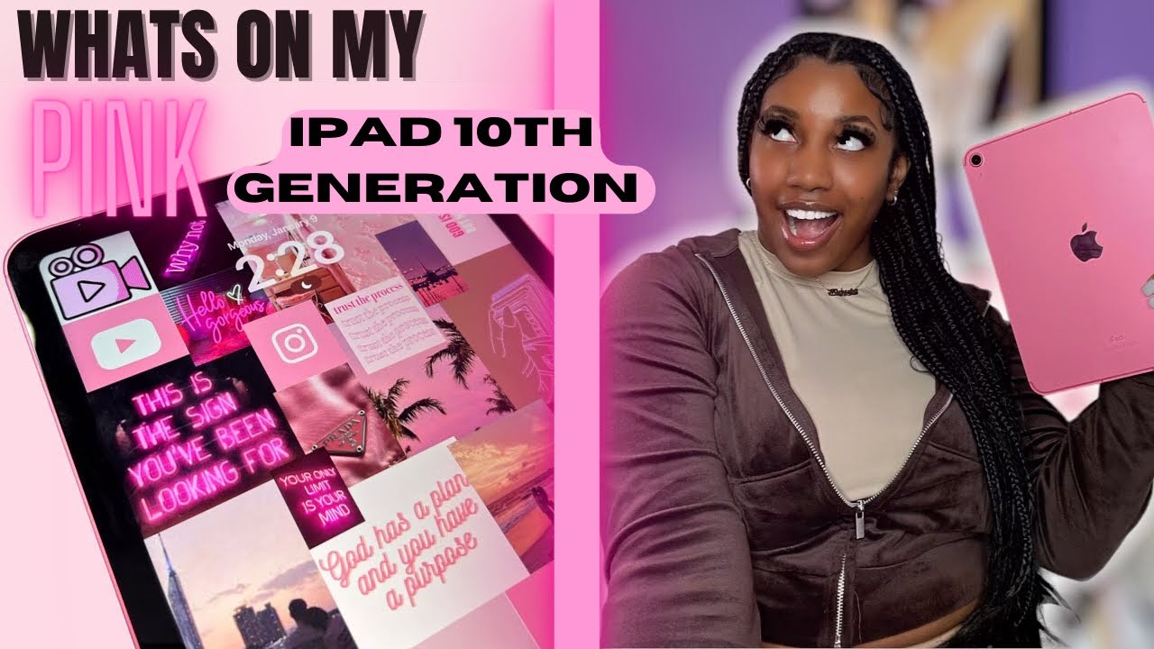 WHATS ON MY 💕PINK💕 IPAD 10TH GENERATION 2023 l *App Recomendations ...