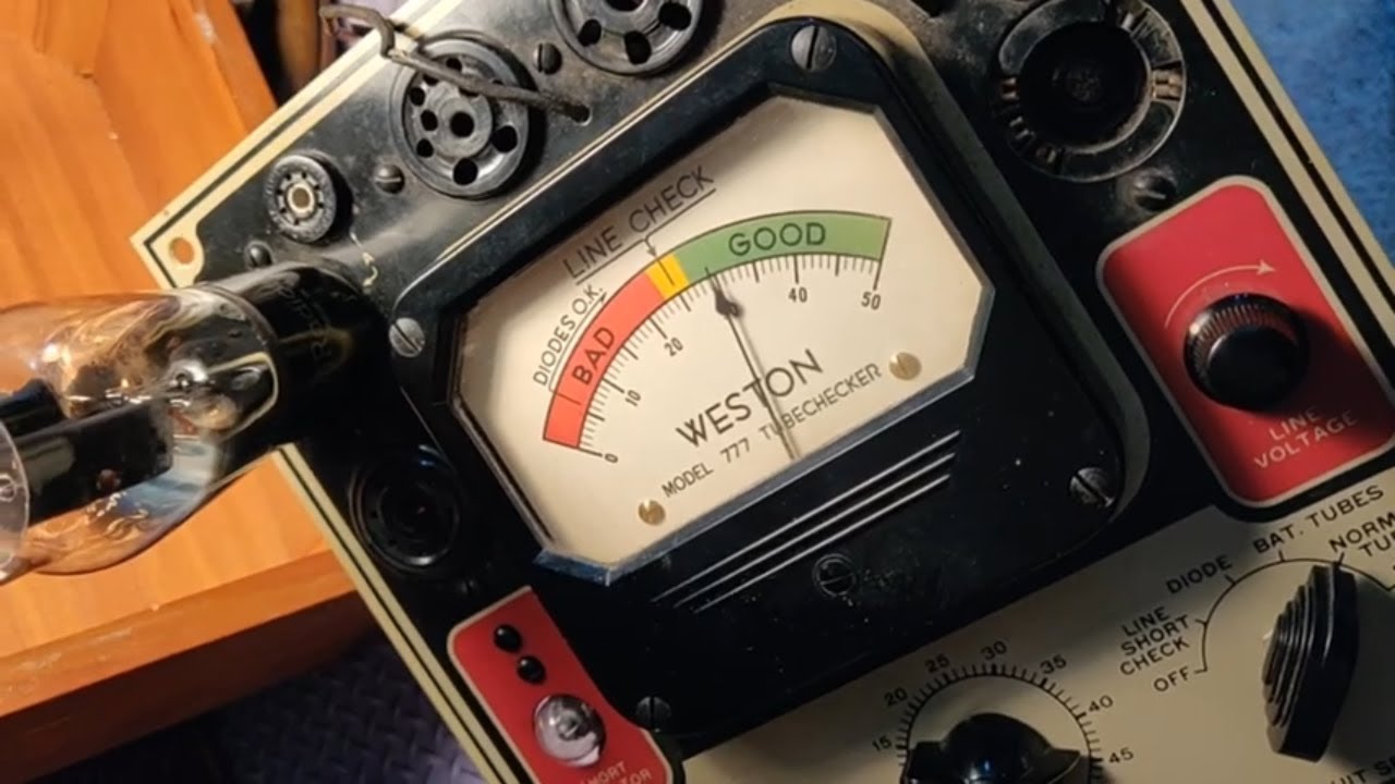 Weston Model 777 tube tester,, is it working? - YouTube