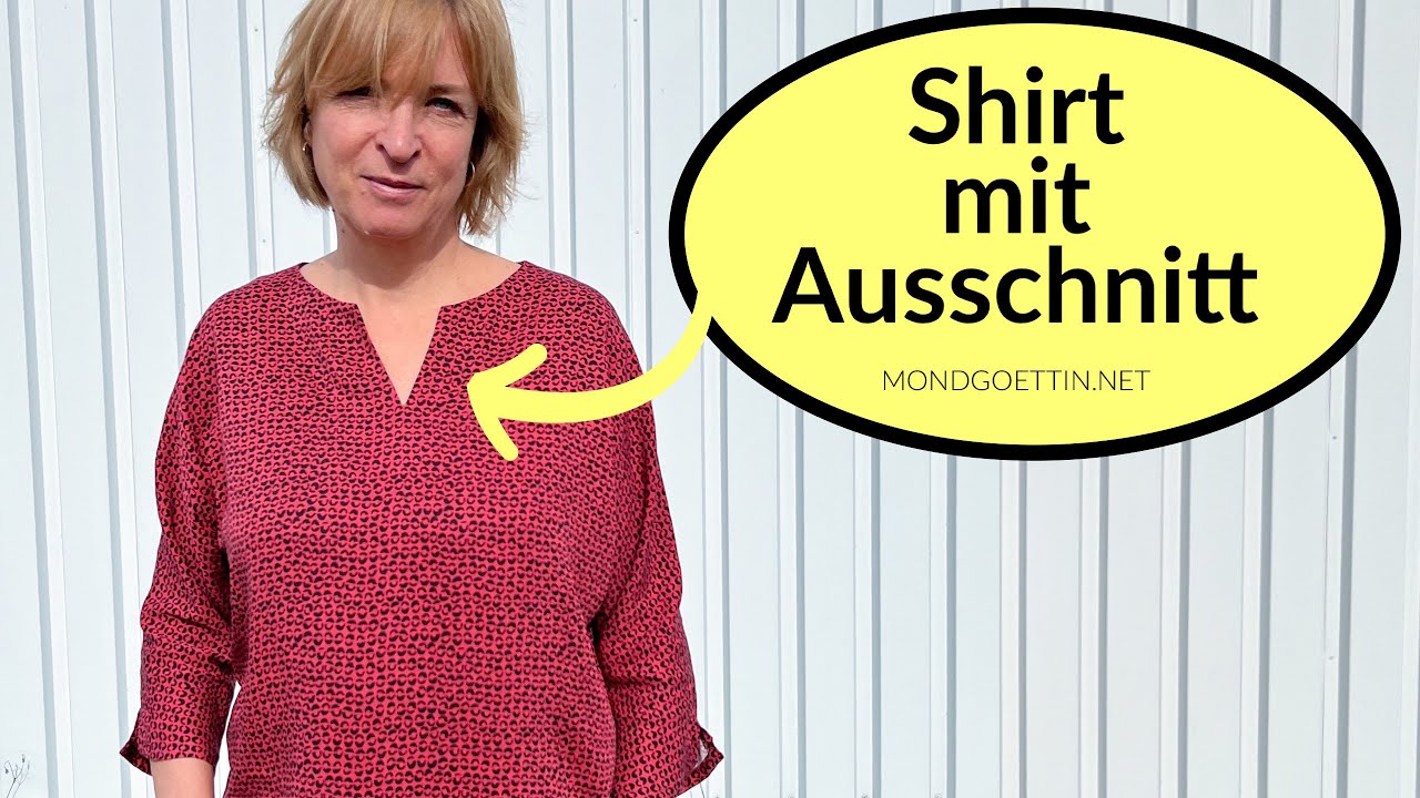 easy Shirt mit Ausschnitt nähen, kostenloses add on für Shirt ISY ...
