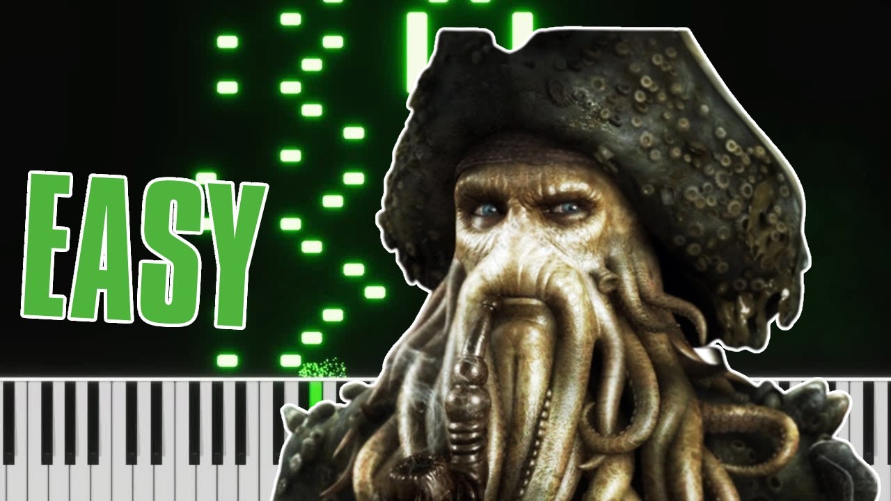 Pirates of the Caribbean 2 - Davy Jones Theme | EASY Piano Tutorial ...