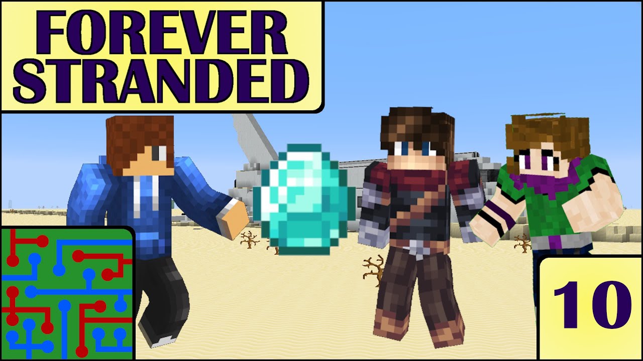 DIAMOND! | Minecraft: Forever Stranded | Episode 10 - YouTube