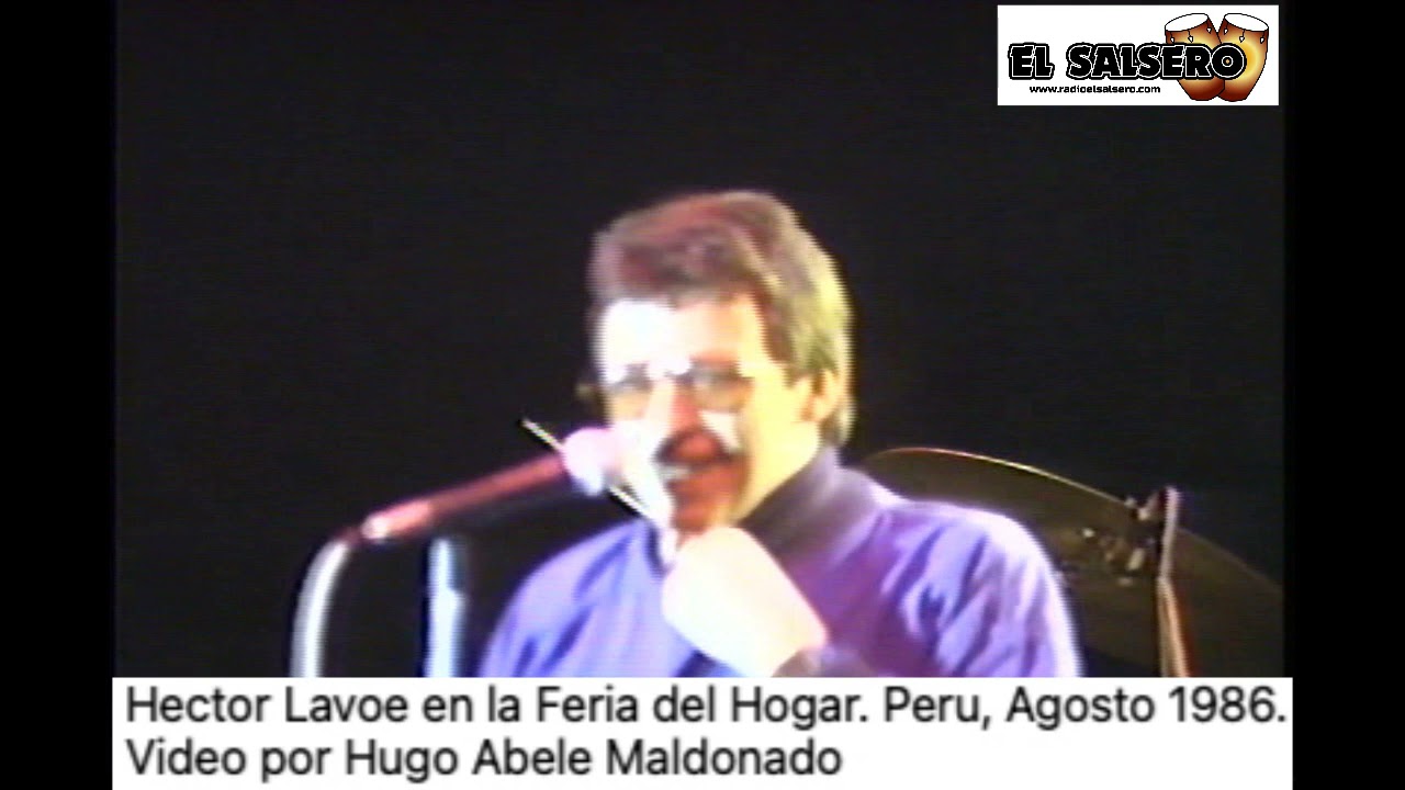 Hector Lavoe en la Feria del Hogar 1986 - El Cantante - YouTube