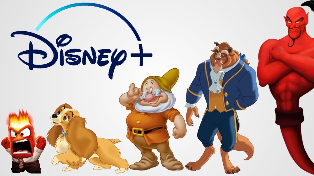 Disney+ Cartoons Size Comparison | Biggest Characters of Disney plus ...