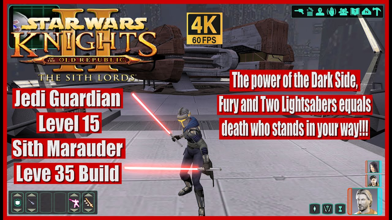 Star Wars Knights of the Old Republic 2 Jedi Guardian Sith Marauder ...