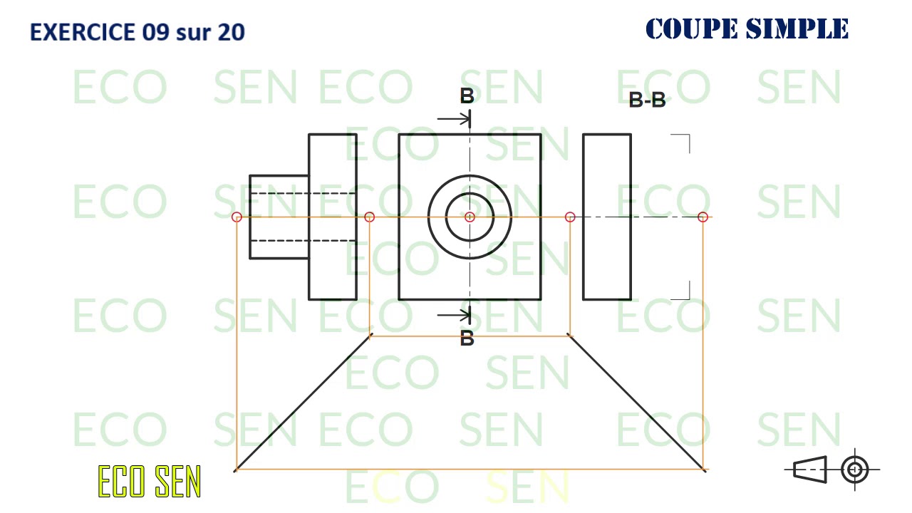 Coupe simple exercice 09 sur 20 - YouTube