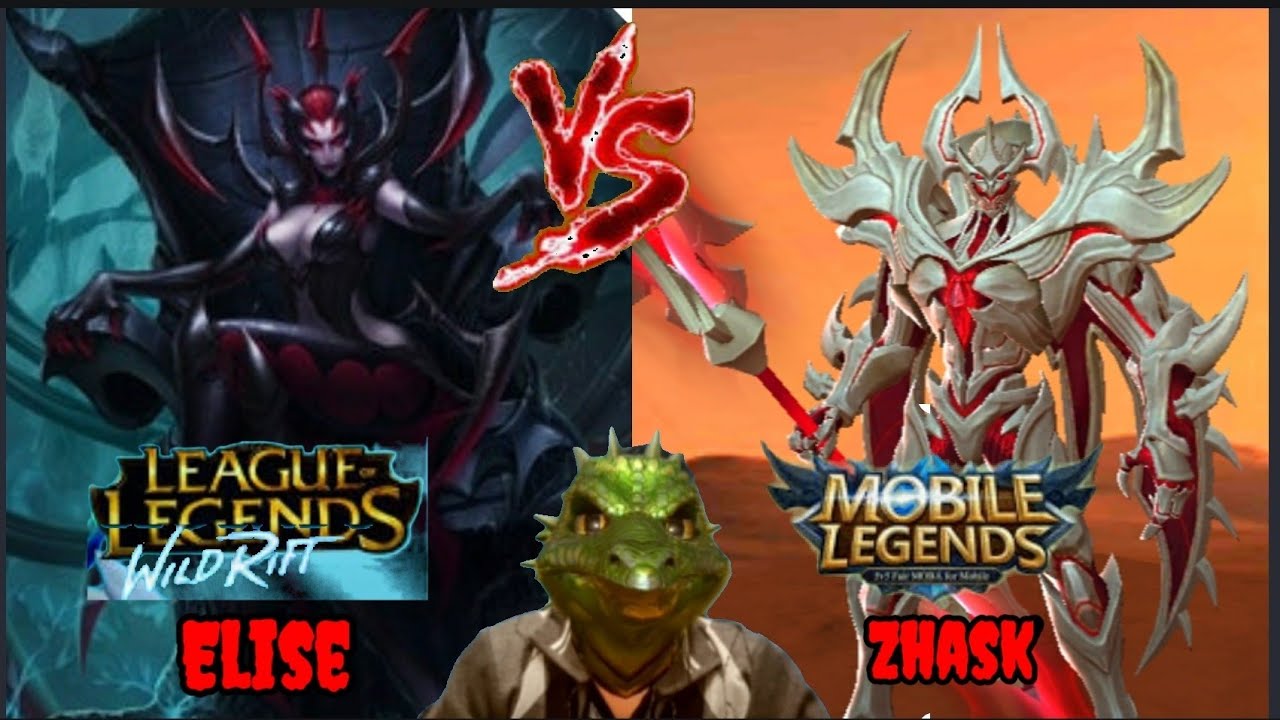 Elise Wild Rift League of Legends Vs Zhask Mobile Legend | Arachnid ...