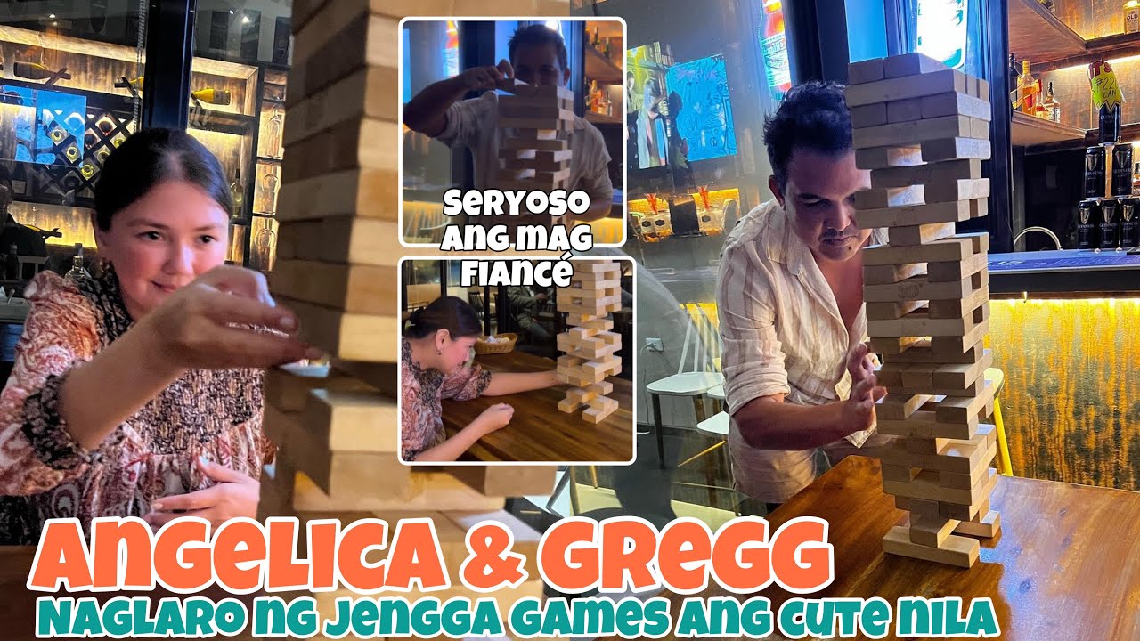 ANGELICA PANGANIBAN AT GREGG HOMAN NAGLARO NG JENGGA GAMES NAKAKATUWA ...