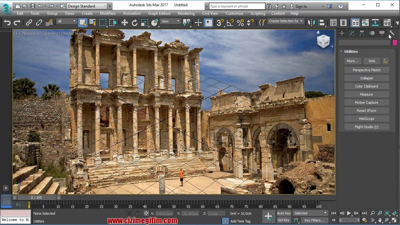 3ds Max 2017 Eğitim Seti-11.Bölüm 8.Ders-Perspective Match - YouTube