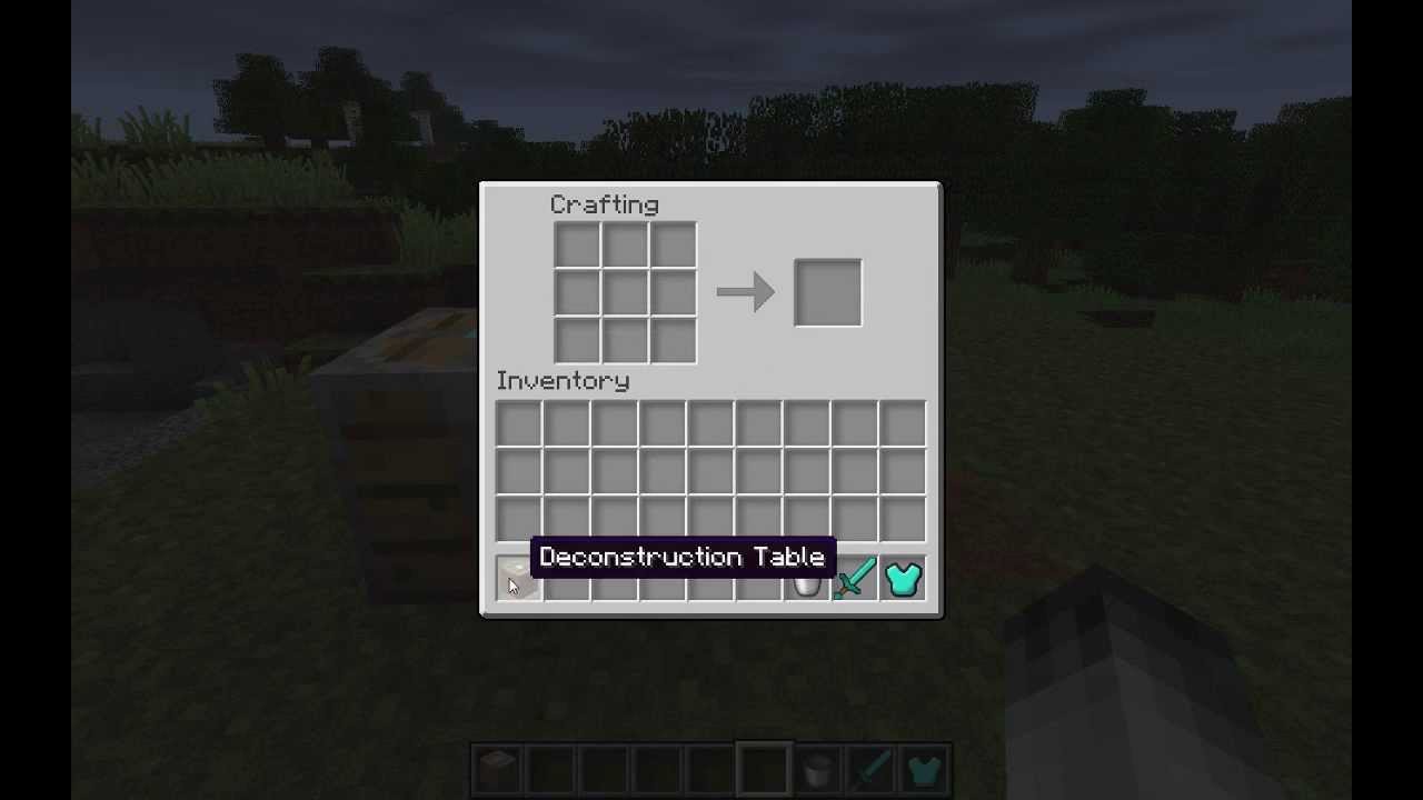 Обзор модов #1-Deconstruction Table - YouTube
