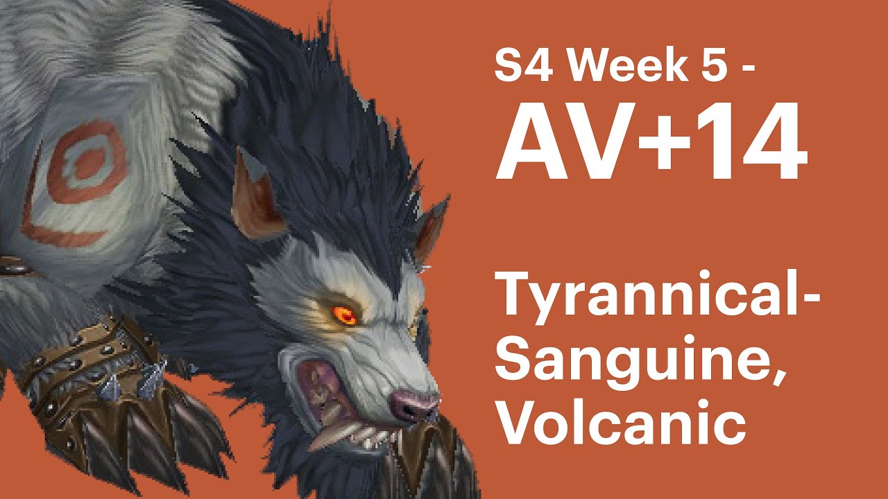 The Azure Vault +14, S4 Tyrannical Sanguine, Guardian Druid PoV - YouTube