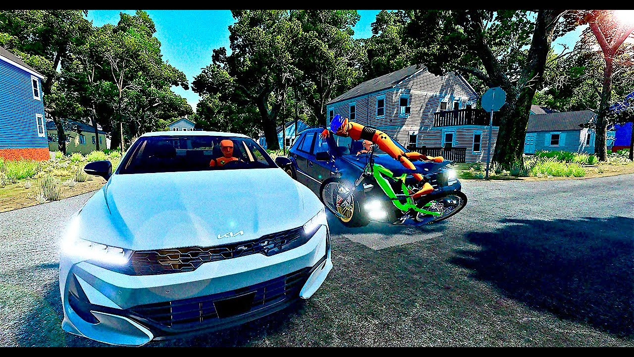 Dangerous Bike and Motorbike Crashes #2 | BeamNG.drive - YouTube