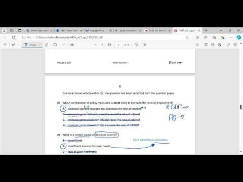 0455 IGCSE Economics 2021 ON QP11 Solved - YouTube