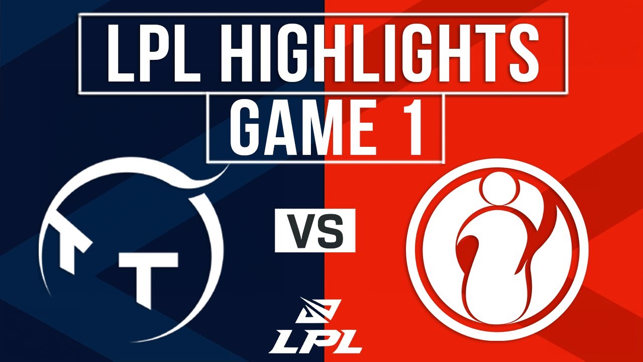 TT vs IG Highlights Game 1 | LPL 2025 Split 2 | ThunderTalk Gaming vs Invictus Gaming - YouTube