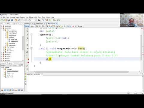 Bahasa Pemrograman: Implementasi Struktur Data Queue Menggunakan Single Linked List - YouTube